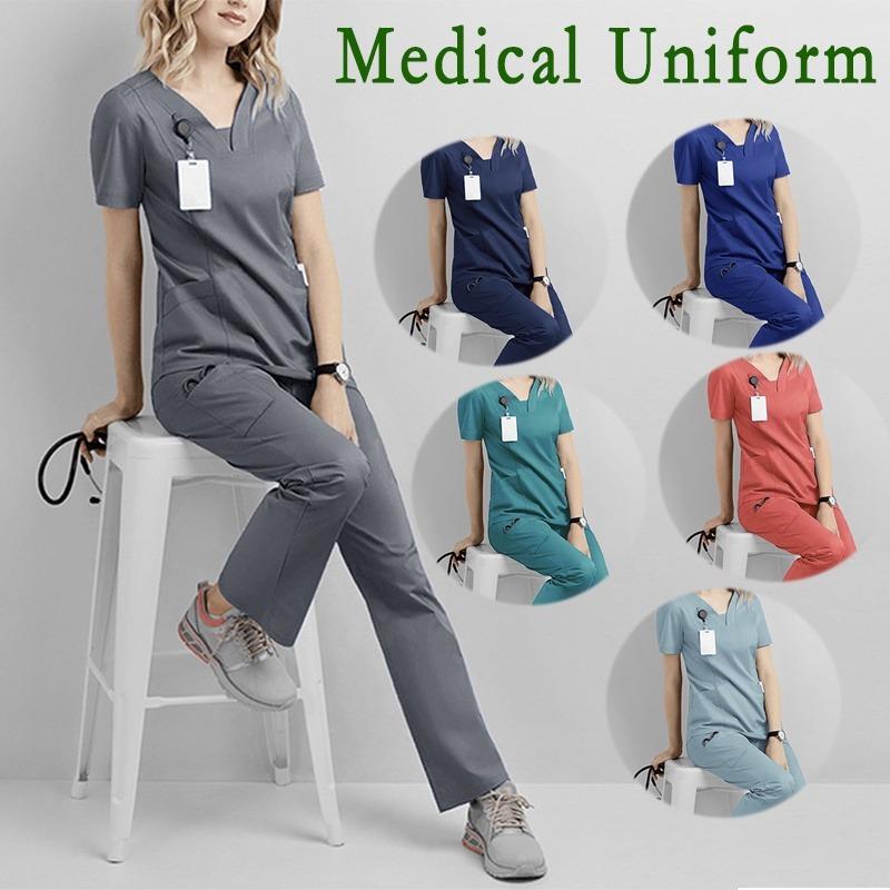 【Shirt + Pants】Beauty Salon Work Clothes Women's Work Clothe - TikTok ...