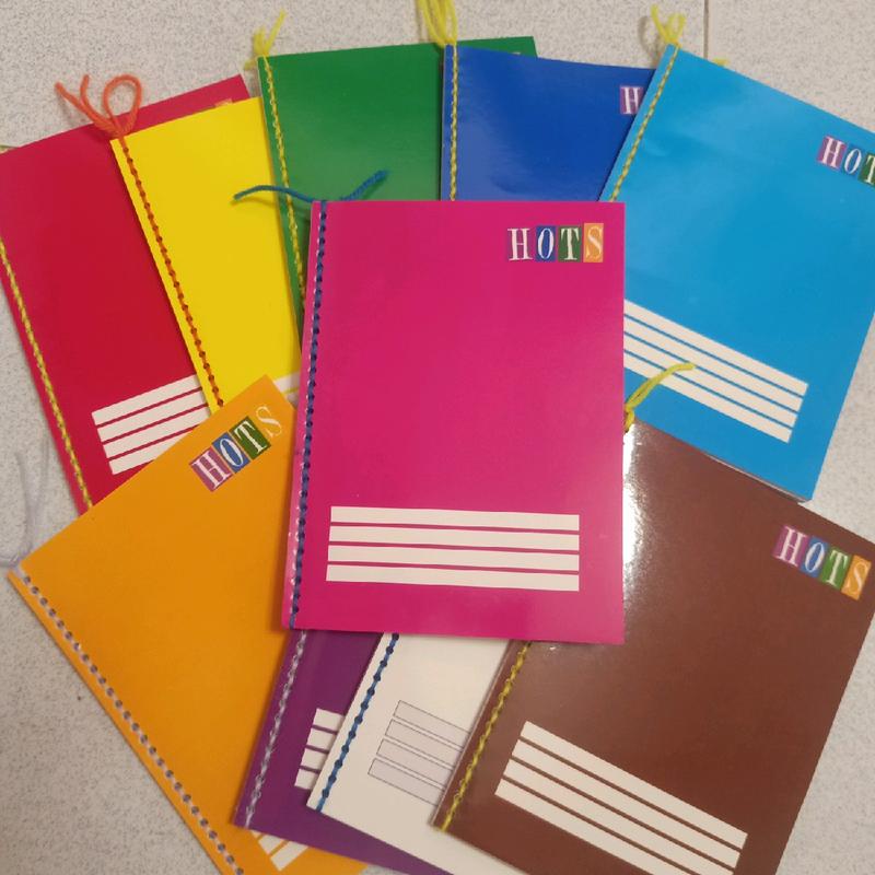 HOTS NOTEBOOK WITH YARN 80 LEAVES 10pcs ASSORTED COLORS - TikTok Shop ...