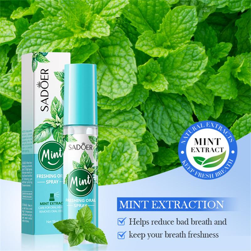 Peppermint Fresh Mouth Spray Natural Fresh Breath Long Lasting - TikTok ...