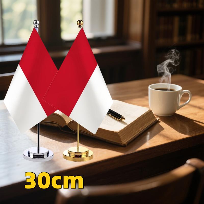 Stand Bendera Tiang Meja Metal - 1set Bendera Merah Putih Resmi - Shop ...