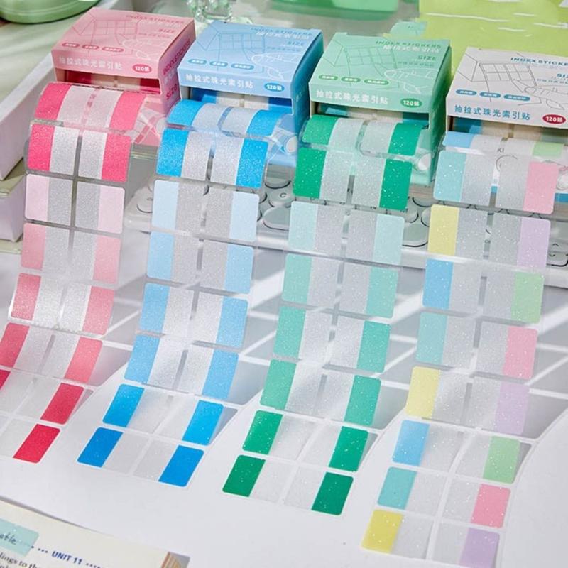 Eye - Catching Pearlescent Pull - Out Sticky Notes | 120 Sheets ...