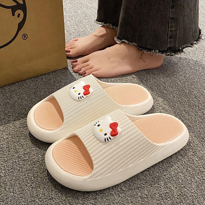 Selipar Luar untuk Wanita, Rekaan Kucing Hello Kitty Kartun Comel ...