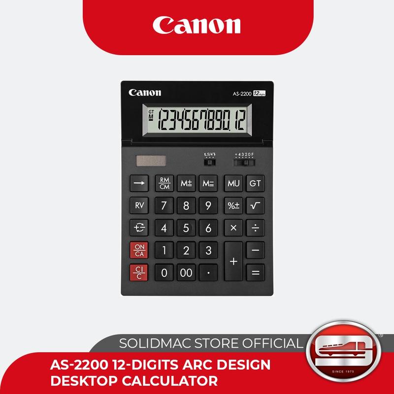 Canon AS-2200 12-digits Arc Design Desktop Calculator - TikTok Shop Philippines