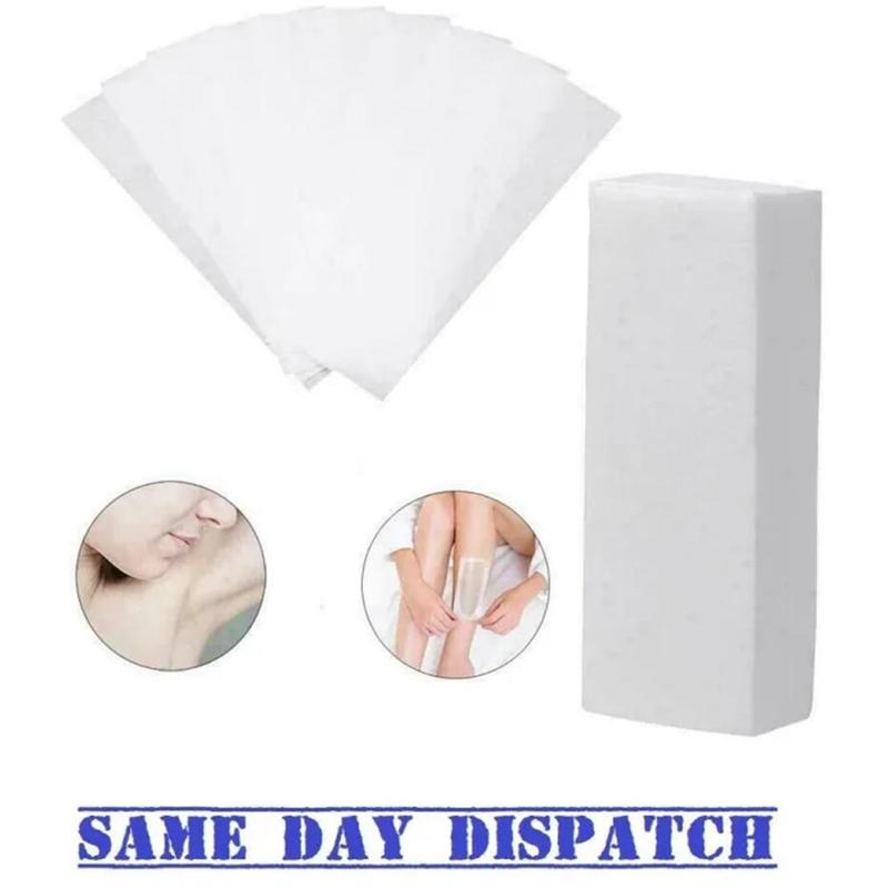 100PCS Hair Removal Wax Paper Nonwoven Strips Body Cloth Rolls Roll ...