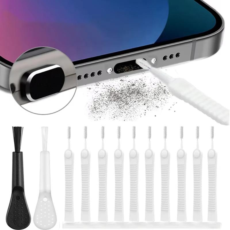 Cell Phone Charging Port Dust Plug with Cleaning Brush for IPhone ...