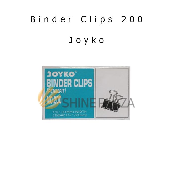 Jual Binder Clip 200 Joyko - Clips Klip Penjepit Kertas Hitam Joyko ...