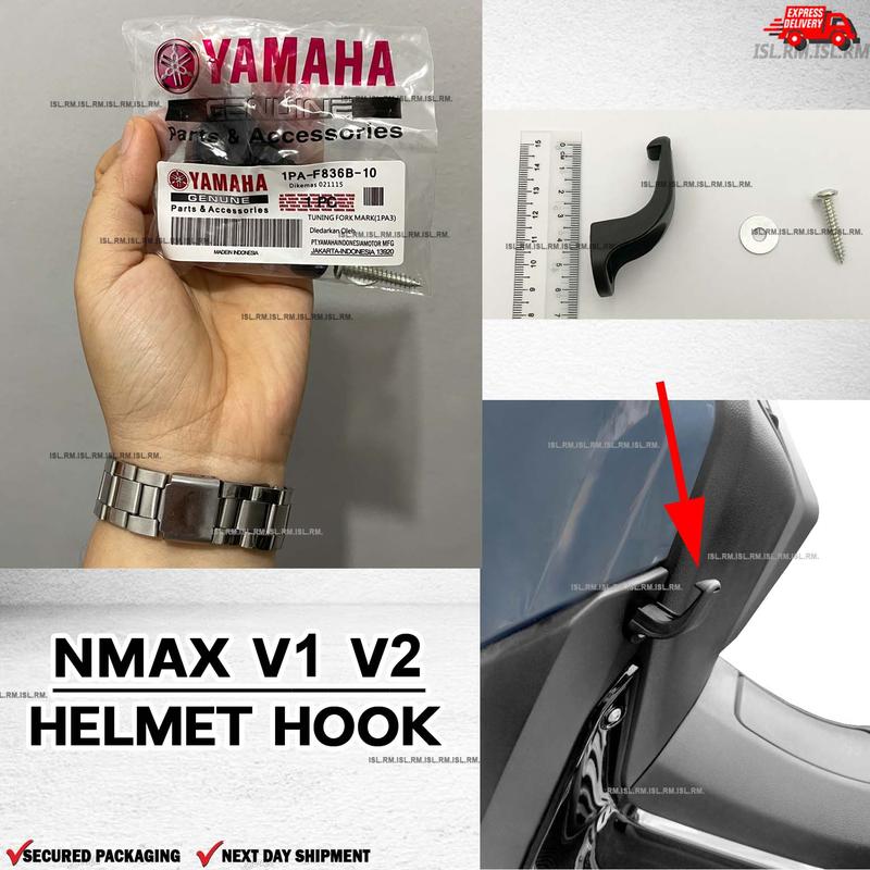 YAMAHA NMAX V1 V2 HELMET HOOK BLACK PLUG AND PLAY YAMAHA NMAX - TikTok ...