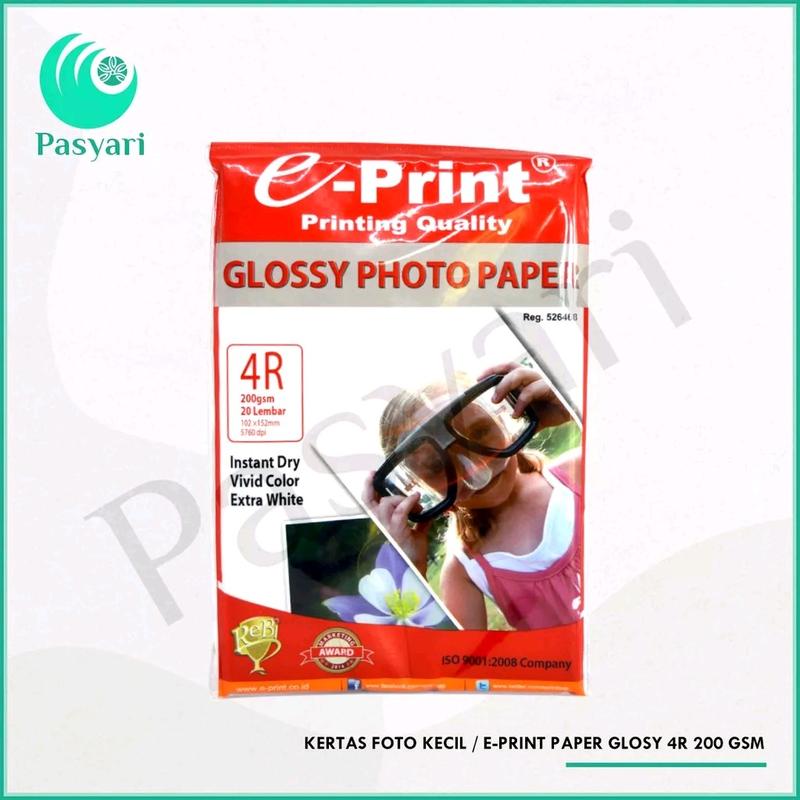 Kertas foto kecil E-Print paper glossy 4R 200 gsm - Shop | Tokopedia