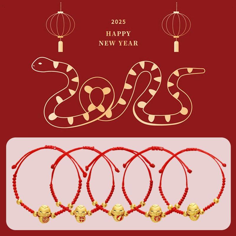 Snake Braided Red Rope Bracelet Children And Couple Bracelet - TikTok ...