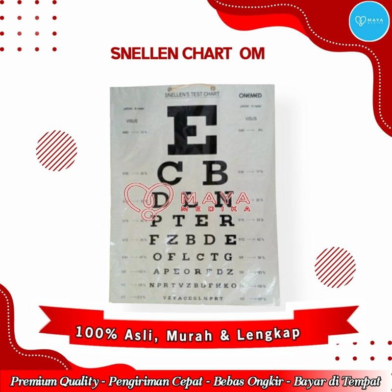 Snellen Chart / OneMed ( tes mata ) - Shop | Tokopedia