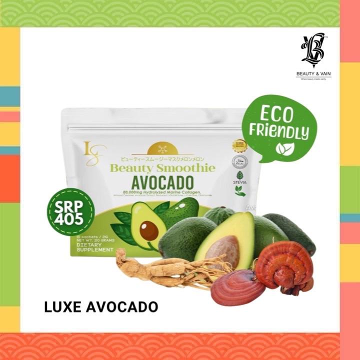 Luxe Beauty Smoothie Avocado Hydrolyzed Marine Collagen Drink - TikTok ...