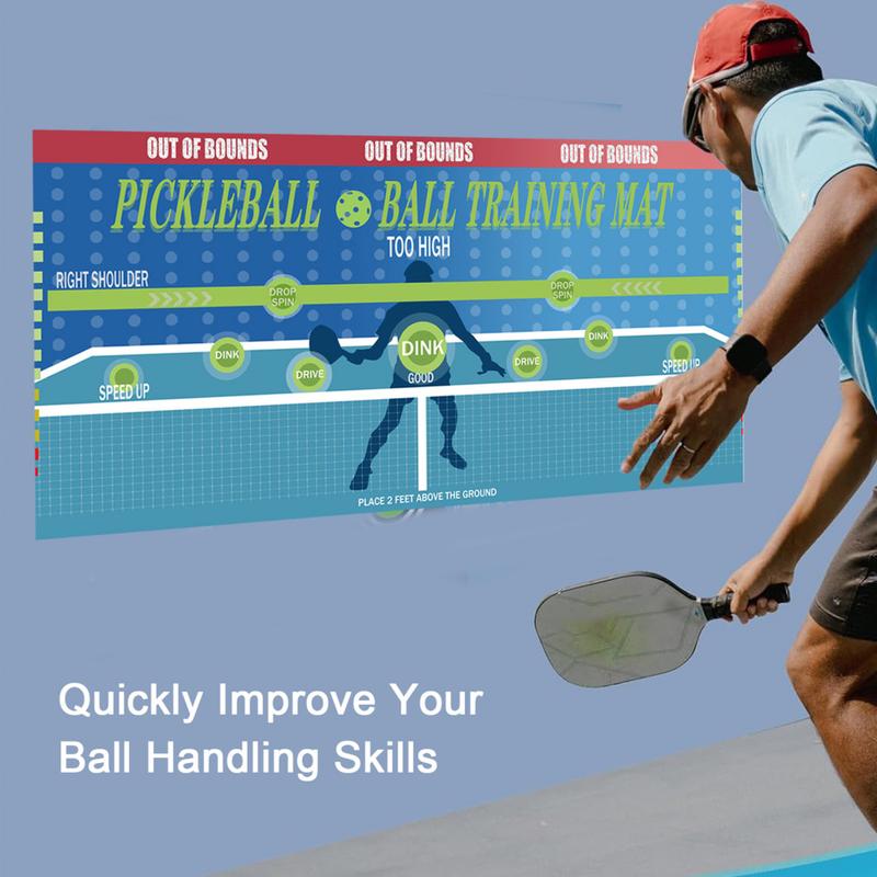 HE- Durable Pickleball Equipment Pickleball Training Mat Portable ...