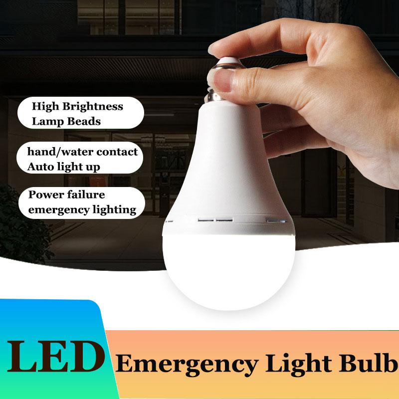 E27 Rechargeable Emergency Light Bulb 7W/9W/12W/15W LED Bulb - TikTok ...