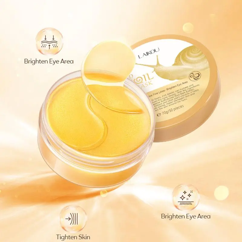 1 Box Moisturizing Eye Mask, Snail Under Eye Gel Mask for Dark Circles ...