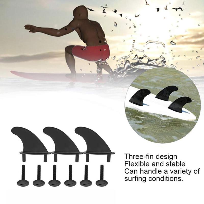 3 Pack Soft Surf Fins with Replacement Screws for Surfboard, - TikTok ...
