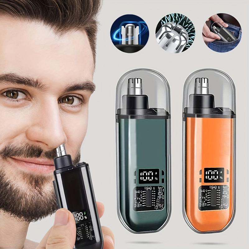 USB Rechargeable Nose and Ear Hair Trimmer for Men, Portable Electric ...