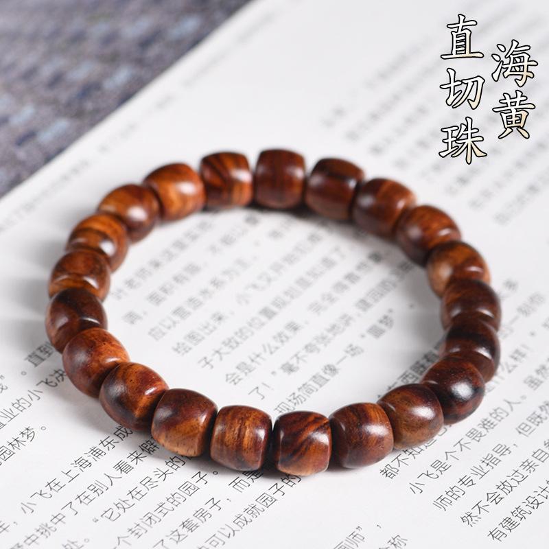 Gelang Hainan Huanghuali, Manik Potongan Lurus, Barrel Zhuhai, Manik ...