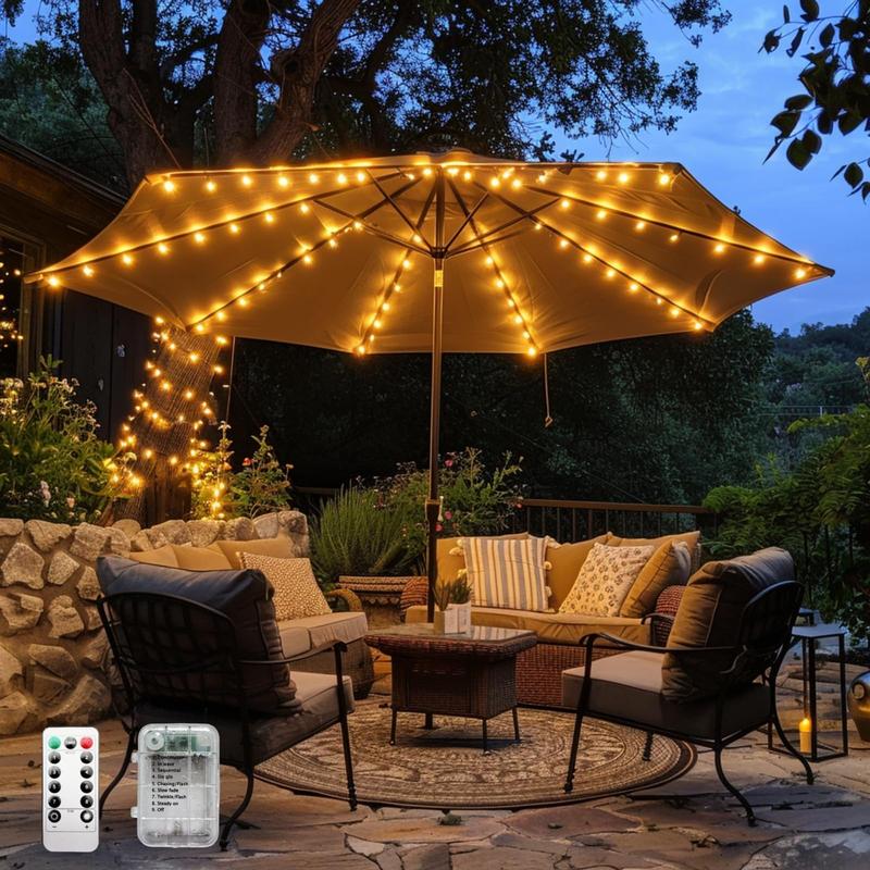 Patio Umbrella Lights Cordless 120 Led Table With Remote Control - TikTok Shop