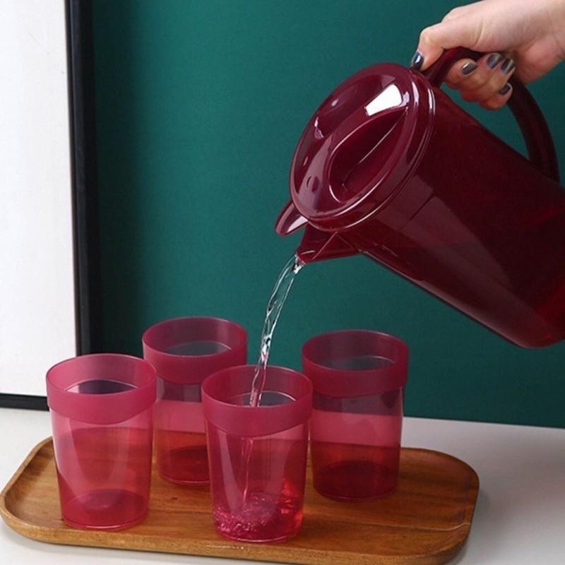COD 1500ml Pitcher With 4 Cups Large High Quality Fiberglass - TikTok ...