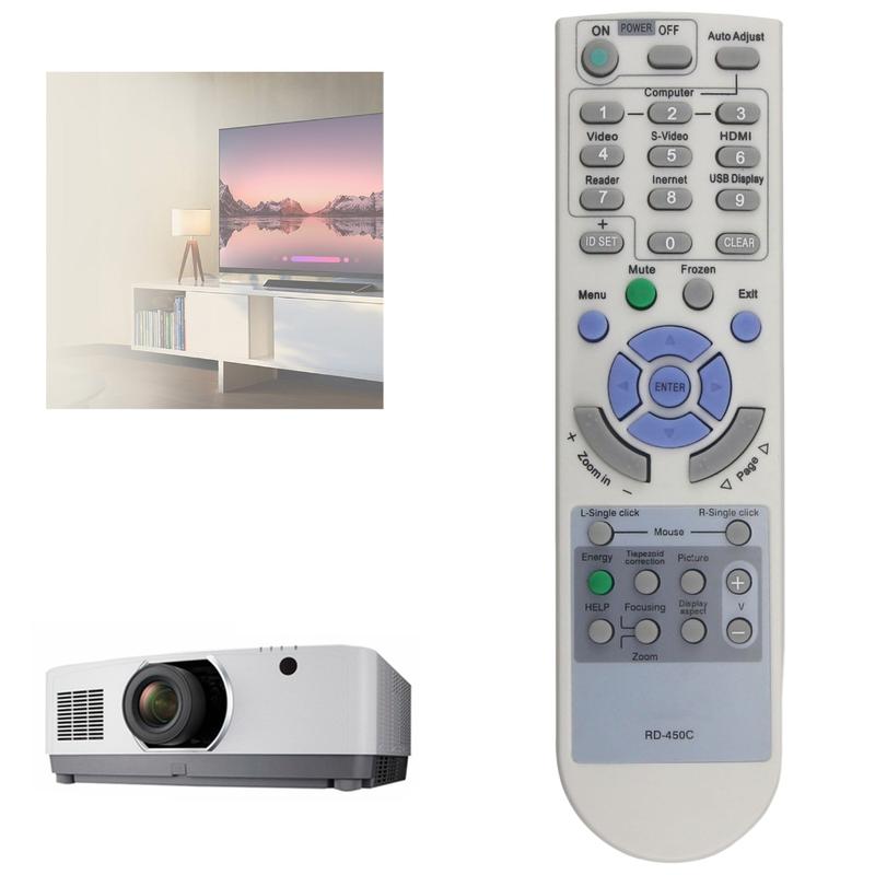 New Replaced Remote Control for NEC Projector Rd-450c Projector ...