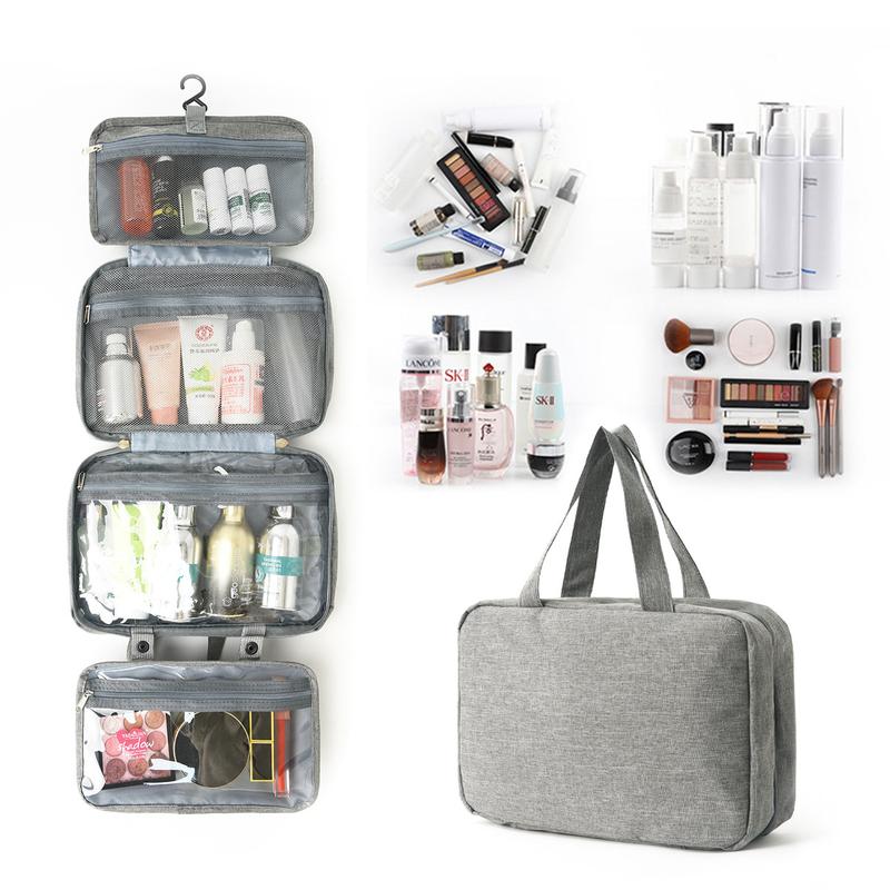 Four Fold Dry Wet Separation Hanging Multi-Color Storage Toiletries ...