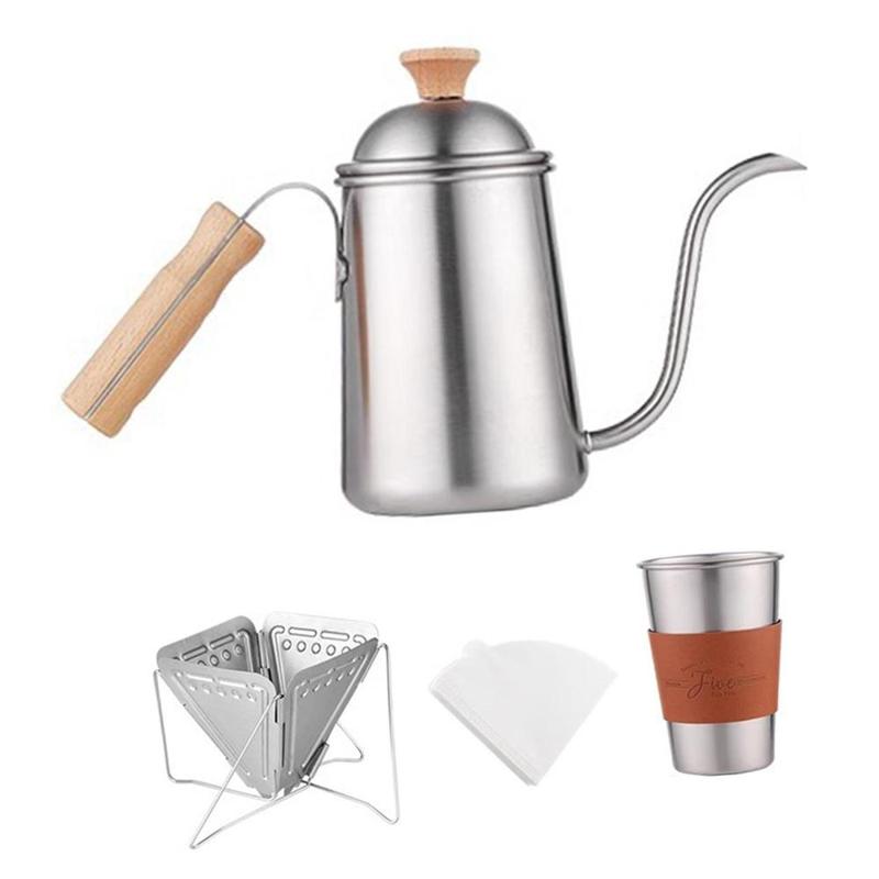 Long Gooseneck Spout Kettle Pour over Coffee Kettle Set for Resturant ...