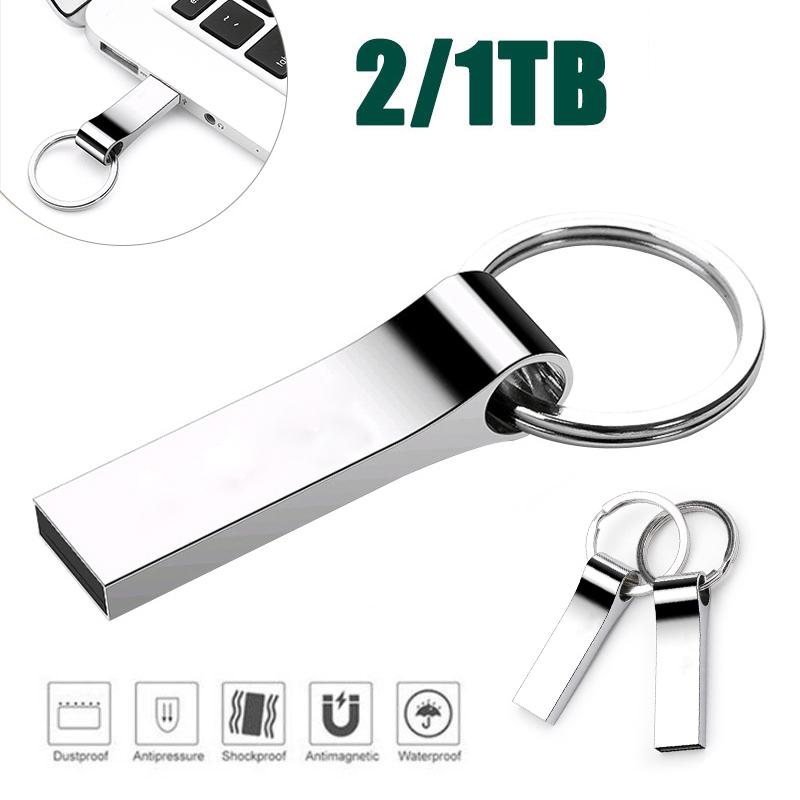 USB 2TB Flash Drives with Keychain Metal USB Flash Disk Pendrive ...