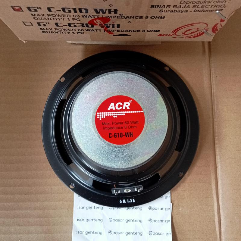 speaker 6inch woofer acr c 610 wh Black Speakers - Shop | Tokopedia
