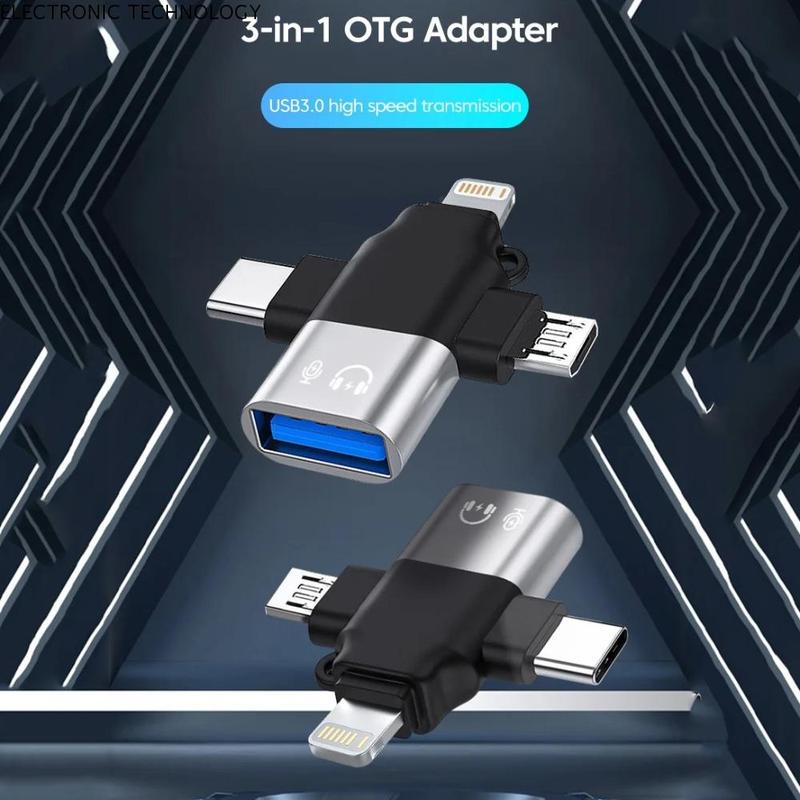 Penyambung Penghantaran Data, Penukar OTG 3 dalam 1 USB 3.0, - TikTok ...