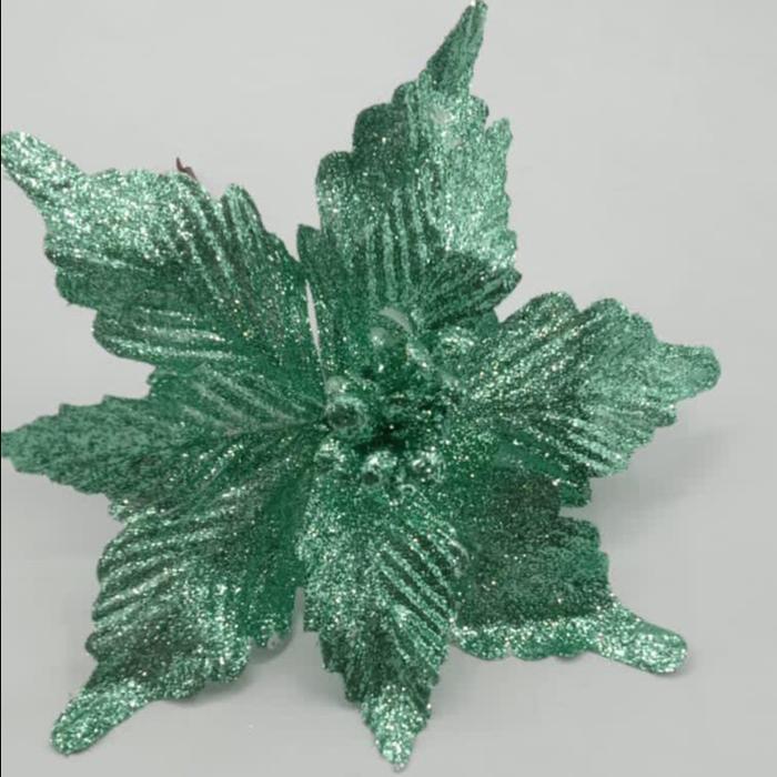 BUNGA Natal POSENTIA Glitter / HIASAN POHON NATAL - Gliter TOSCA - Shop ...