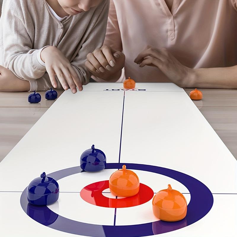 Portable Desktop Curling Game Set - Mini Indoor Ice Hockey Toy with ...