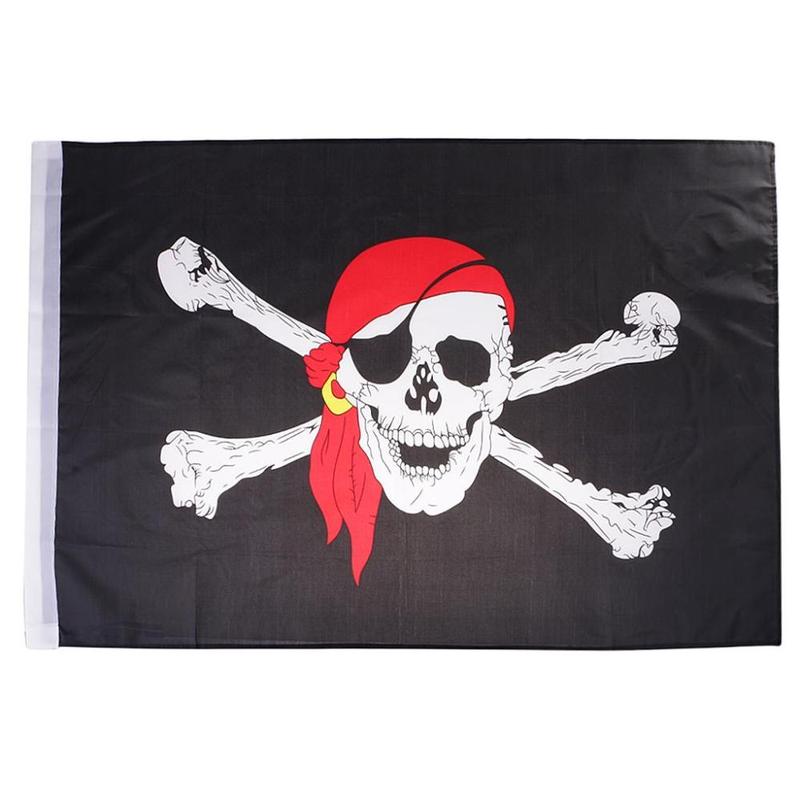 Red And Black Pirate Bandana Flag Ornament for - TikTok Shop Singapore