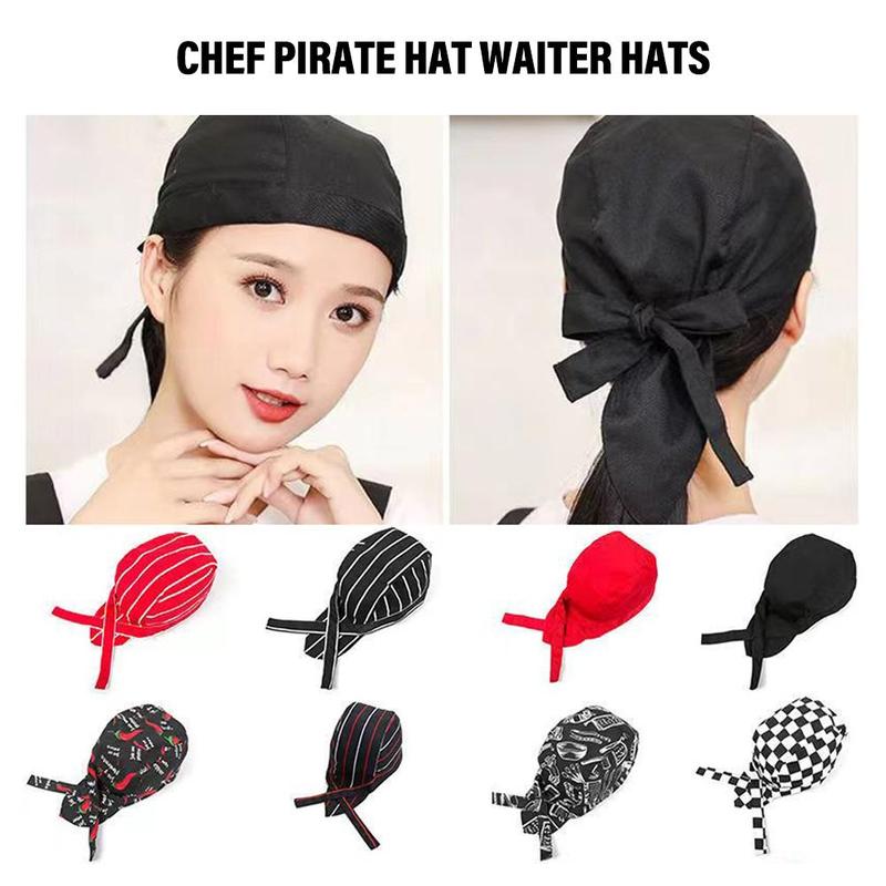 Chef Waiter Hat Restaurant Cuisine Bandana Waiters Waitresse - TikTok ...
