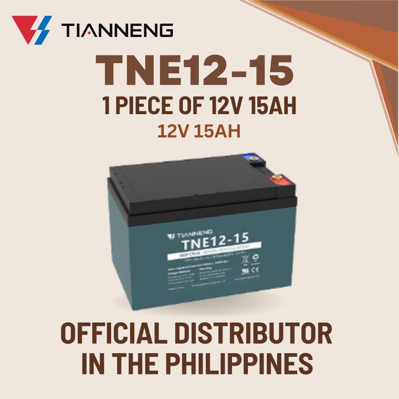 TIANNENG Battery TNE12-15 │ 12V 15AH │ 1 PIECE OF 12V 15AH ( - TikTok ...