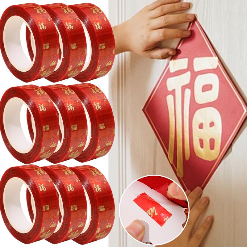 1/2Pcs 10M Multifunctional Fu Character Double-sided Adhesive Chinese ...