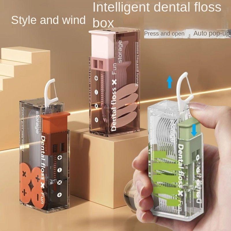 Dental Floss Box Automatic Pop-Up Home High-End Portable Min - TikTok ...