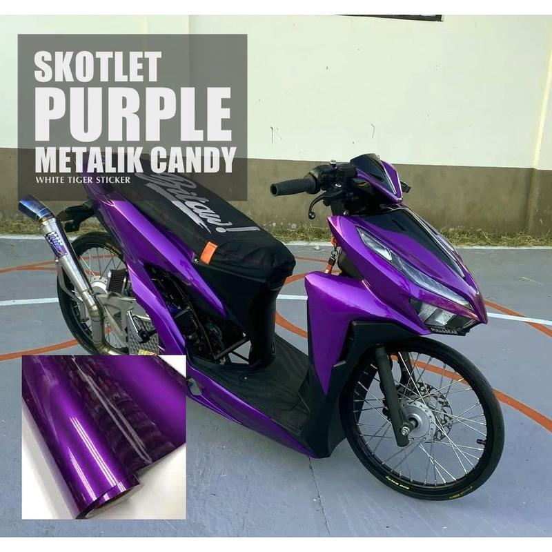SKOTLET STIKER MOTOR VIOLET PURPLE CANDY SKOTLET PURPLE METALIK - Shop ...