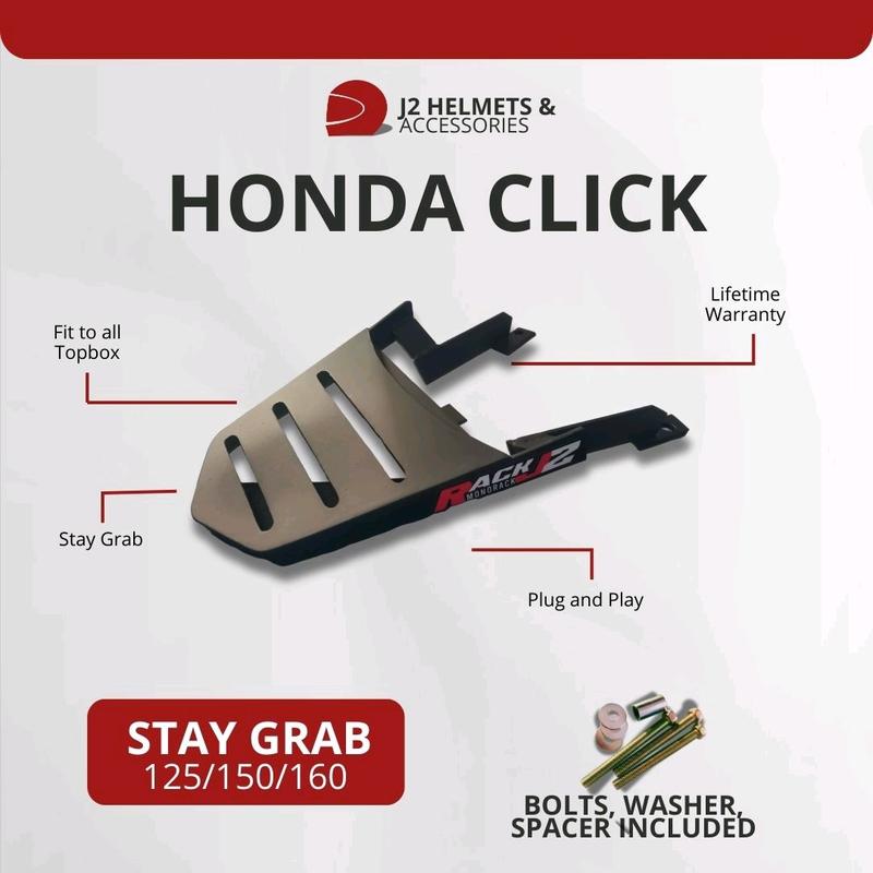 Rack Monorack Bracket for Honda Click Stay Grab Bar V1/V2/V3/V4 ...