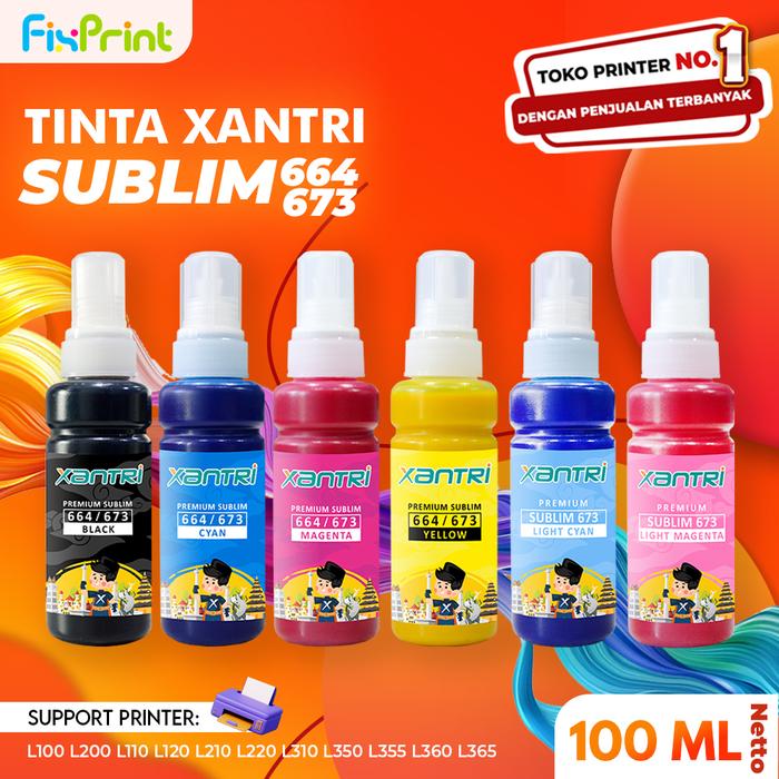 Jual Tinta Sublim Sublimation Epson 100ml 664 003 85ml 70ml L1110 L1210 ...
