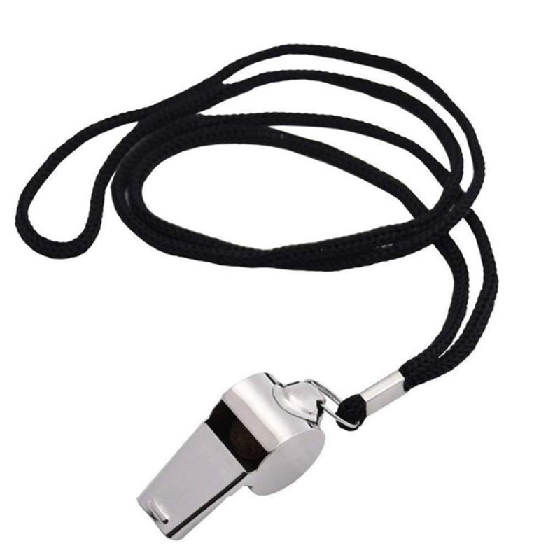 First Aid Whistle Metal Referee Whistle Fan Whistle with Black - TikTok ...