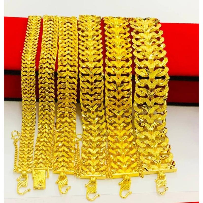 LV EMAS BRACELET RANTAI TANGAN LIPAN KEMBAR KAIT 2 - TikTok Shop Malaysia