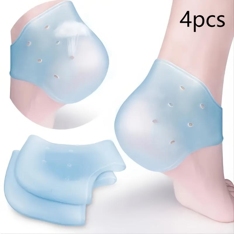 4-Piece Breathable Gel Heel Protector - Comfortable Silicone Pad for ...