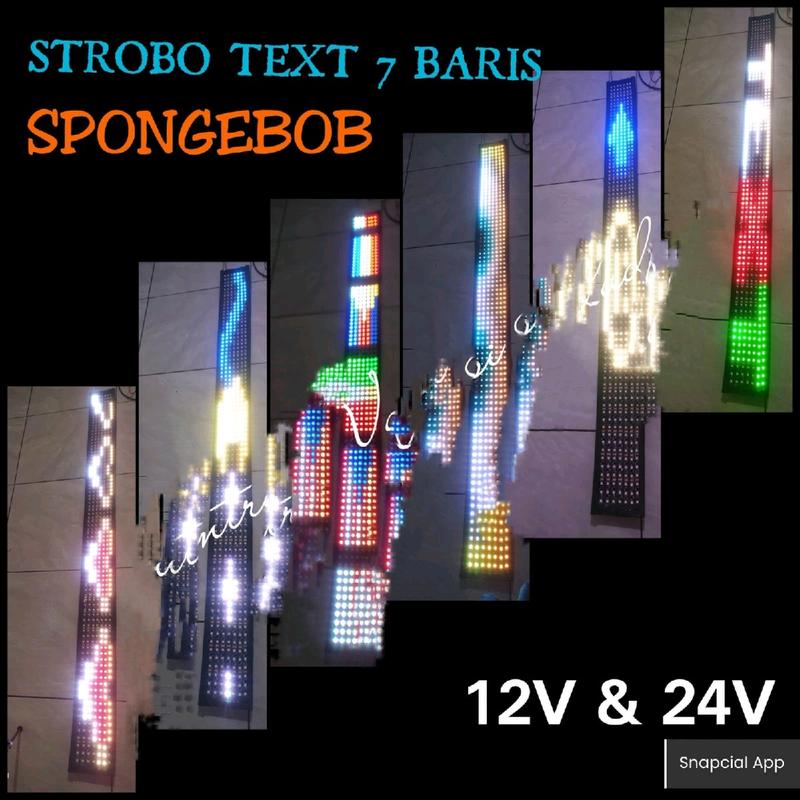 Strobo Running Text 7 Baris Dan 4Baris Sukucadang Car - Shop | Tokopedia