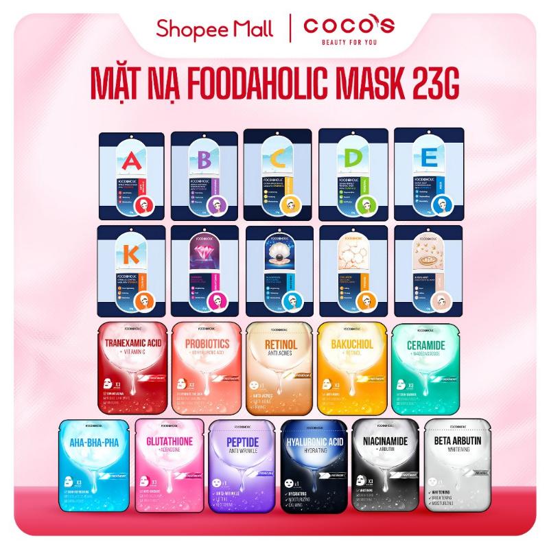 Mặt Nạ Giấy Chăm Sóc Da Toàn Diện Foodaholic Essential Mask 23g ...