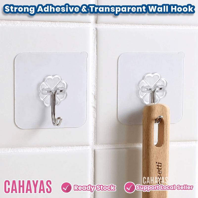 [M'sia Stock] 10pcs Multipurpose Transparent Door Hanger Sel - TikTok ...