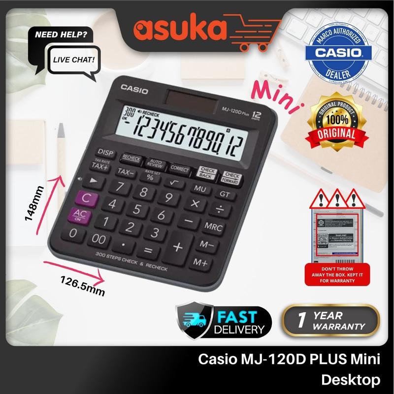 [300 Steps Check & Recheck & Tax Calculation] CASIO MJ-120D PLUS ...