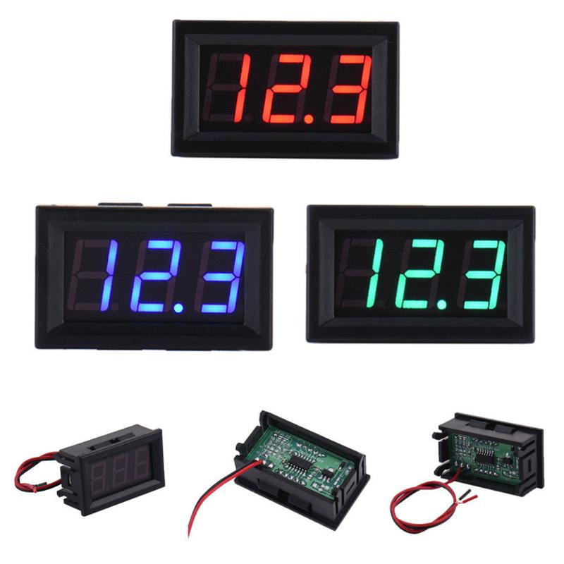 Mini DC 3.2-30V Dua wayar Voltmeter Panel LED Paparan Digita - TikTok ...
