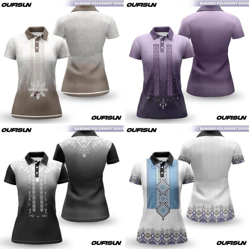 Asean Attire For Women Retro Ethnic Style Polo Shirt Women's Lapel ...