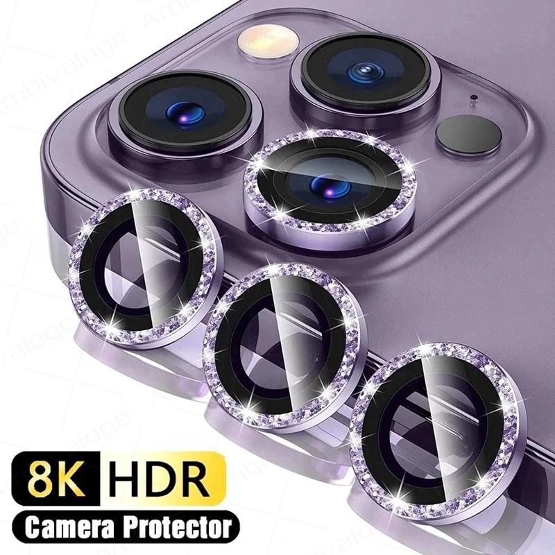 Bling Diamond Camera Lens Protector For iPhone 11 12 13 14 15 16 Pro ...