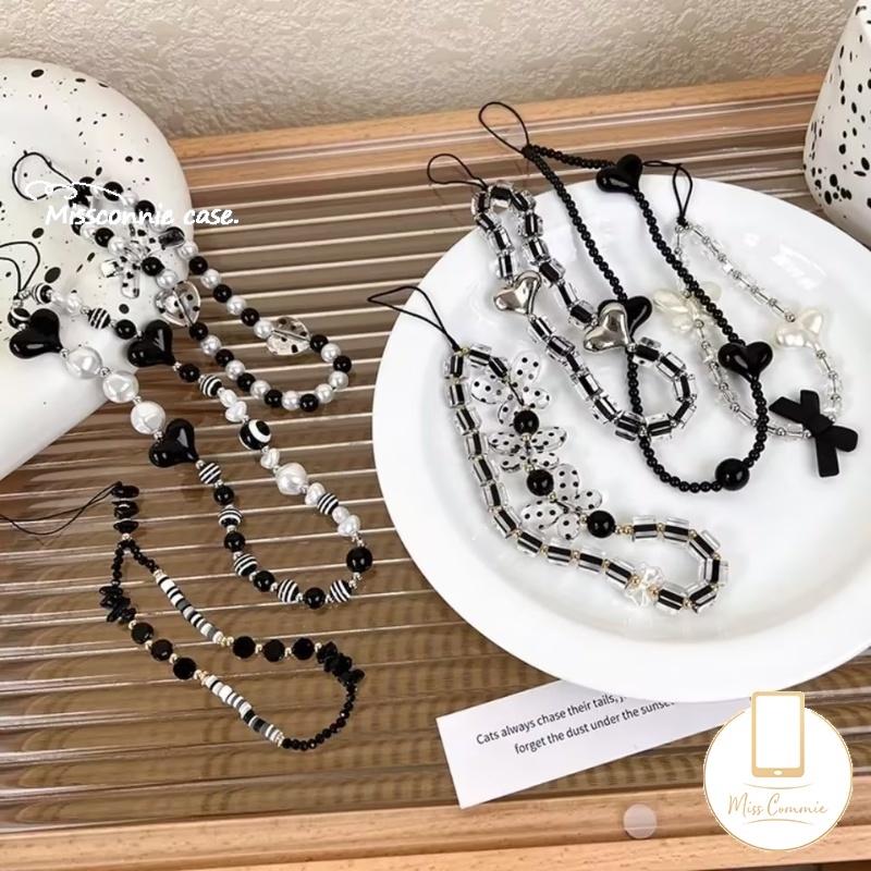 [MissConnie] Charm Heart Butterfly Mobile Phone Chains for Women Girls ...
